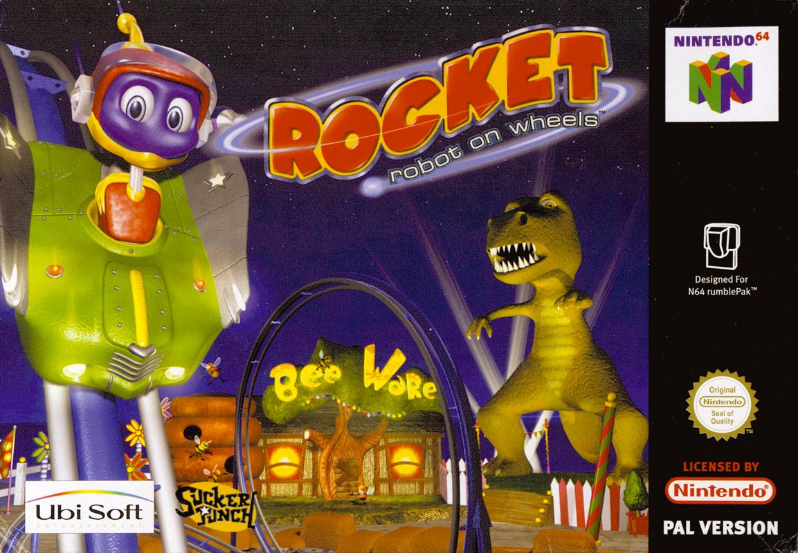 Rocket: Robot on Wheels cover or packaging material - MobyGames