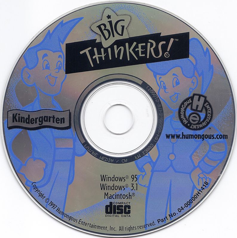 Big Thinkers! Kindergarten cover or packaging material - MobyGames