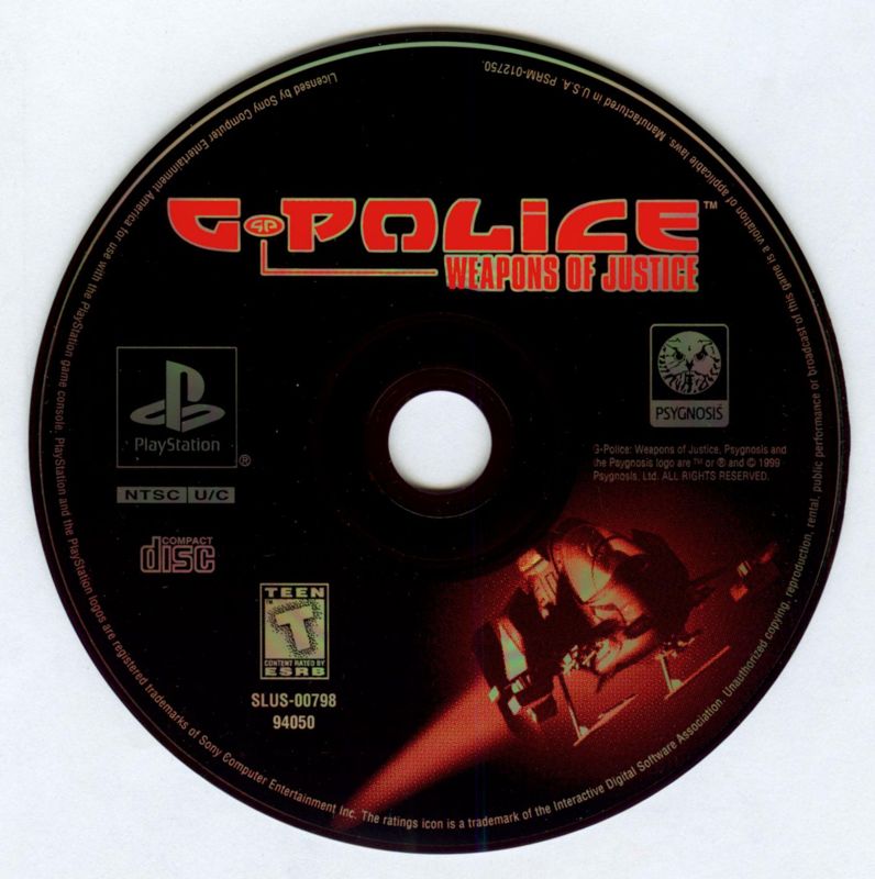 G-Police: Weapons of Justice cover or packaging material - MobyGames
