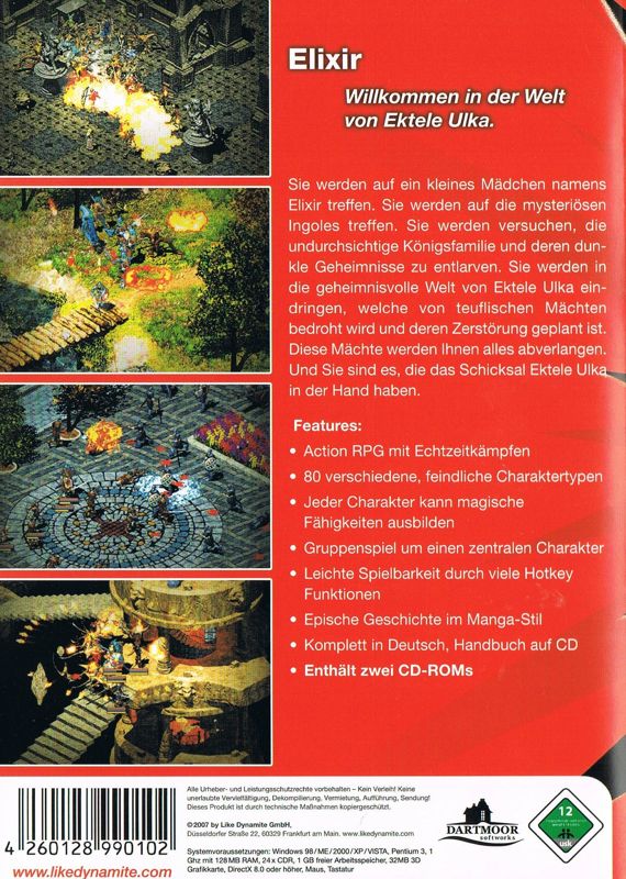 Elixir cover or packaging material - MobyGames