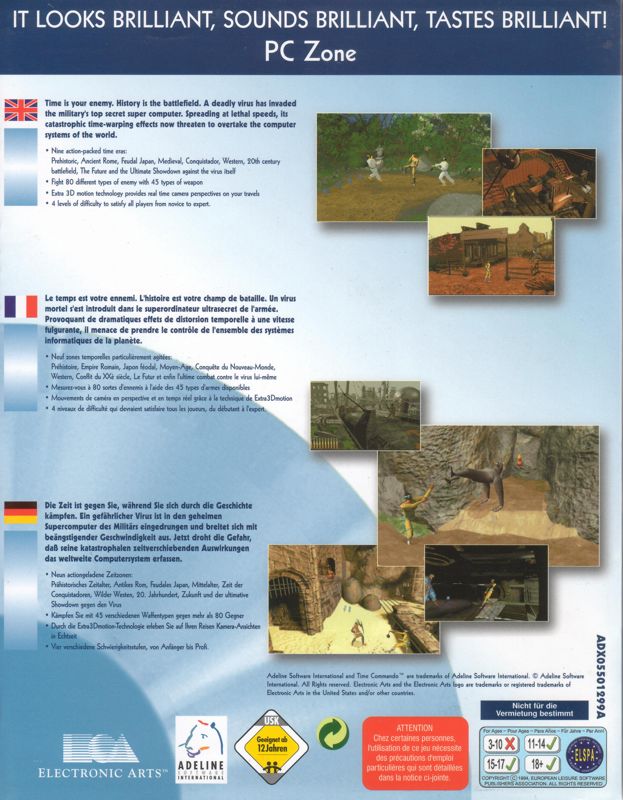 Time Commando cover or packaging material - MobyGames