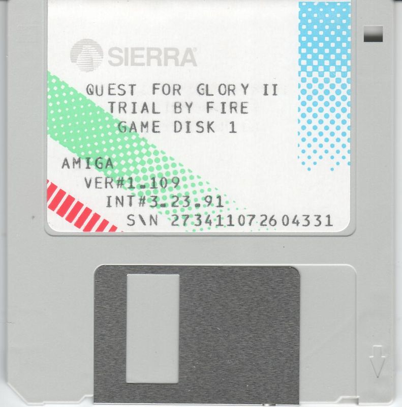Quest for Glory II: Trial by Fire cover or packaging material - MobyGames