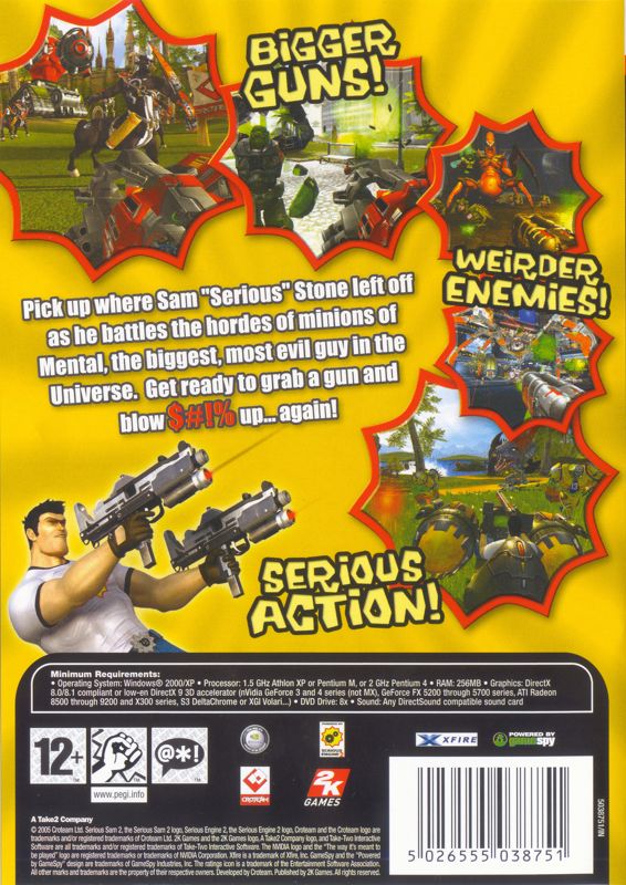 Serious Sam II cover or packaging material - MobyGames