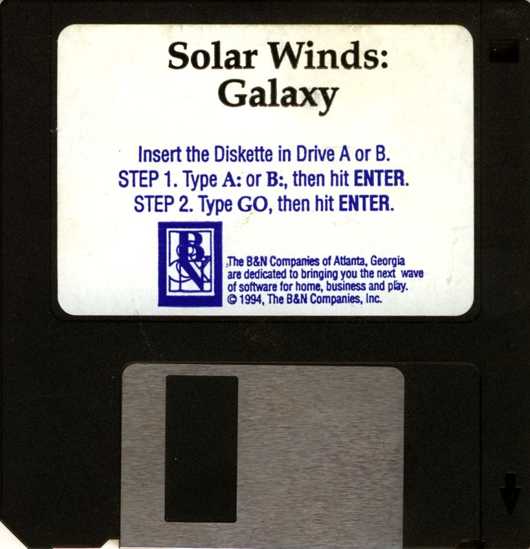 Solar Winds: Galaxy cover or packaging material - MobyGames