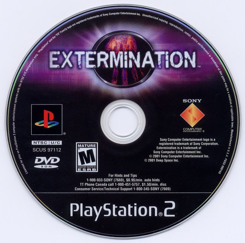 Extermination cover or packaging material - MobyGames