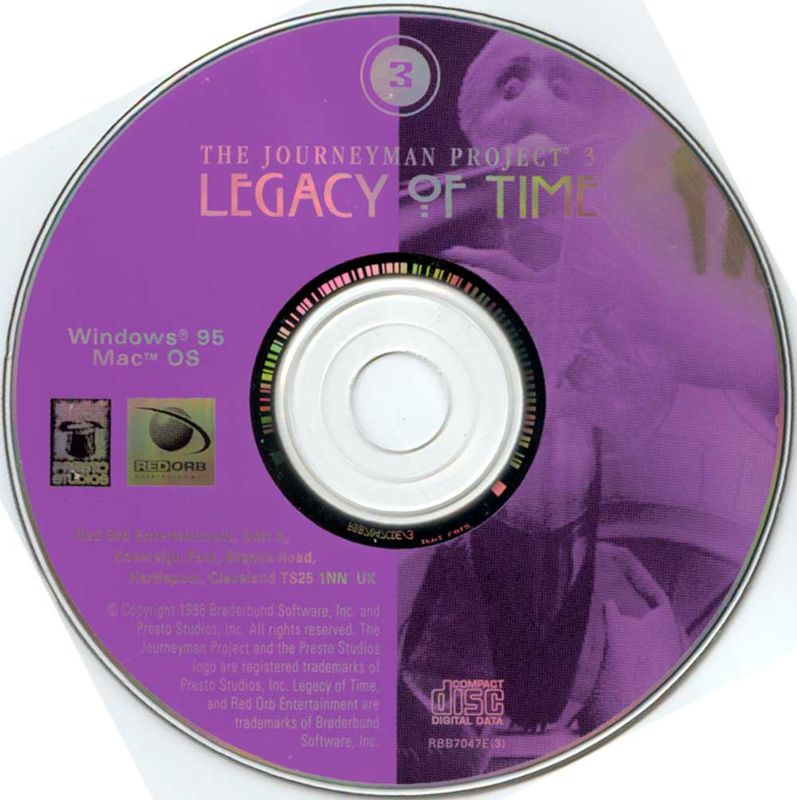The Journeyman Project 3: Legacy of Time cover or packaging material ...