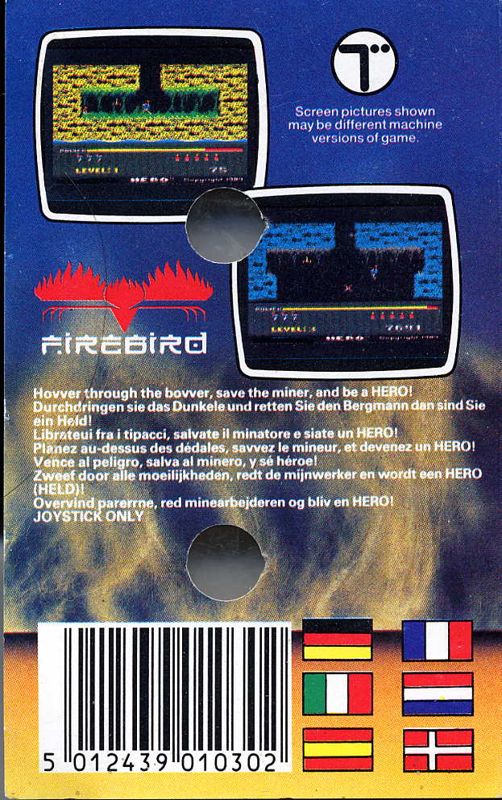 H.E.R.O. cover or packaging material - MobyGames