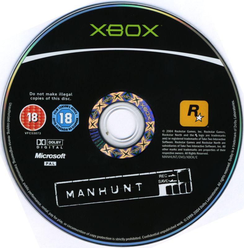 Manhunt cover or packaging material - MobyGames