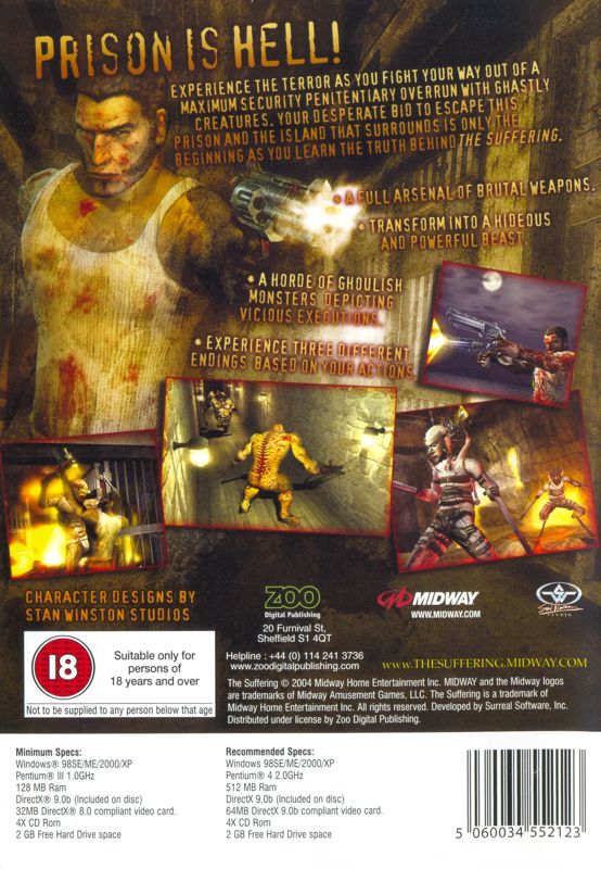 The Suffering cover or packaging material - MobyGames