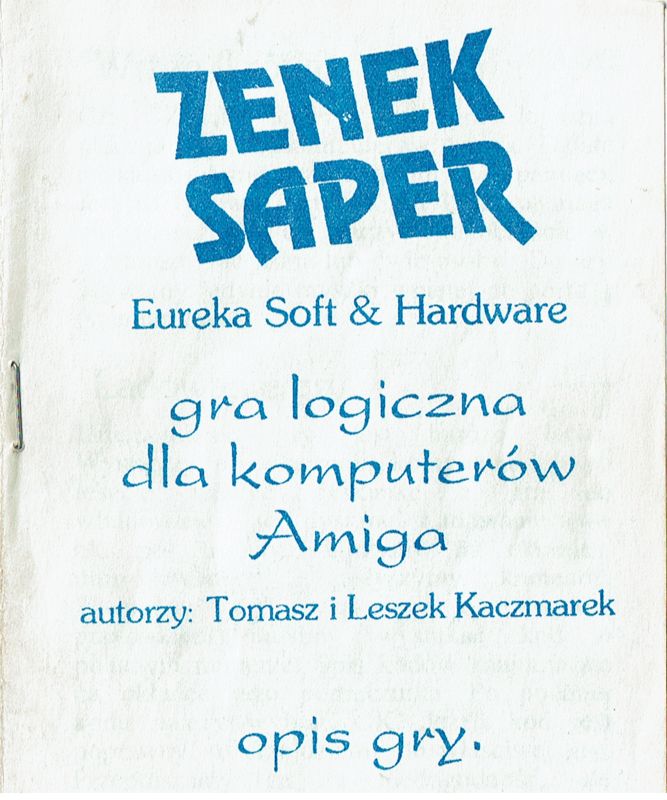 Zenek Saper cover or packaging material - MobyGames