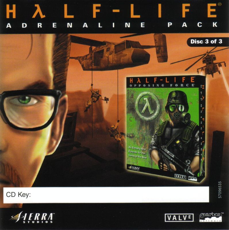 Half-Life: Adrenaline Pack cover or packaging material - MobyGames