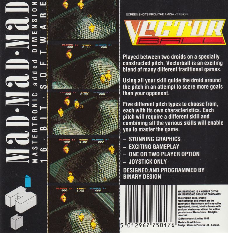 Vectorball cover or packaging material - MobyGames