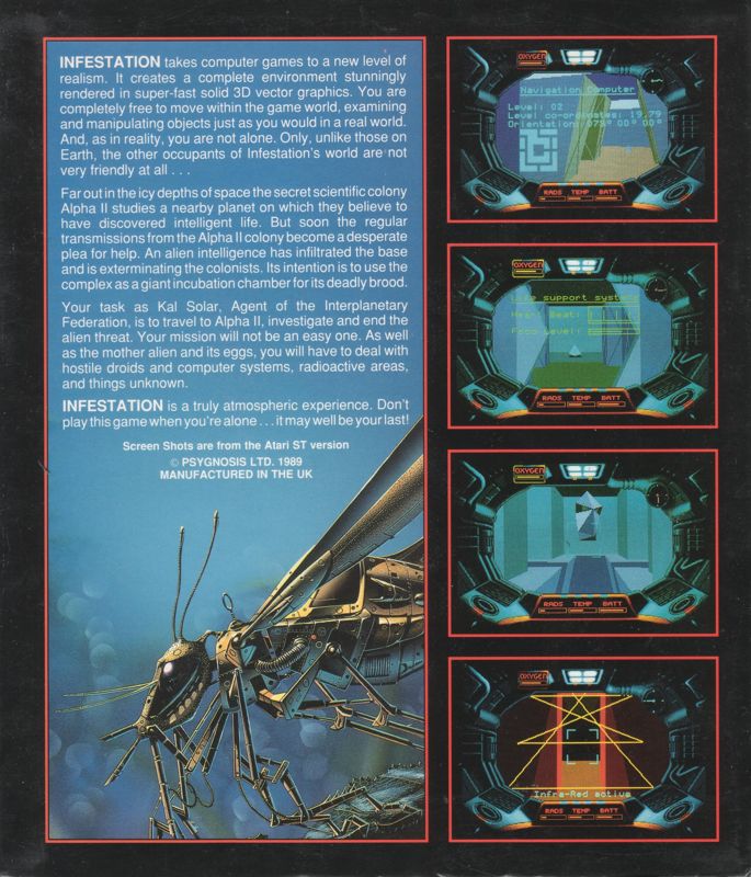 Infestation cover or packaging material - MobyGames