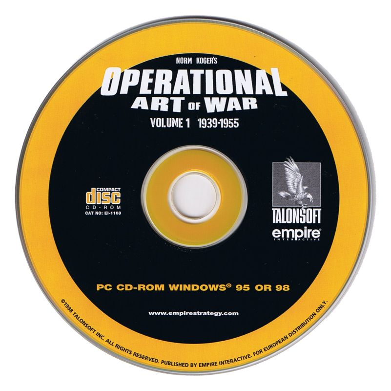Norm Koger's The Operational Art of War Vol 1: 1939-1955 cover or packaging material - MobyGames