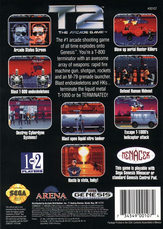 Terminator 2: Judgment Day cover or packaging material - MobyGames