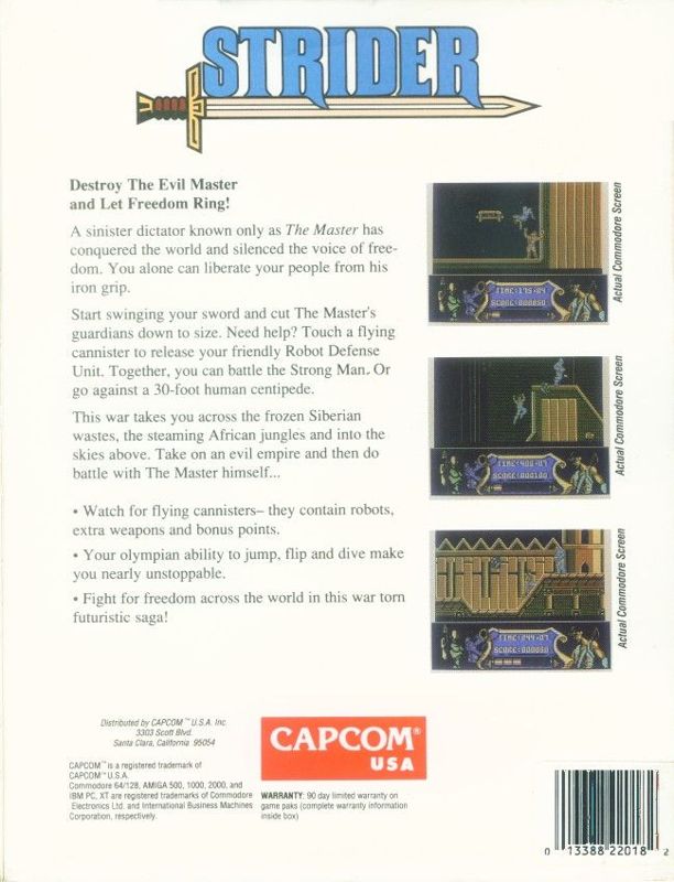 Strider cover or packaging material - MobyGames