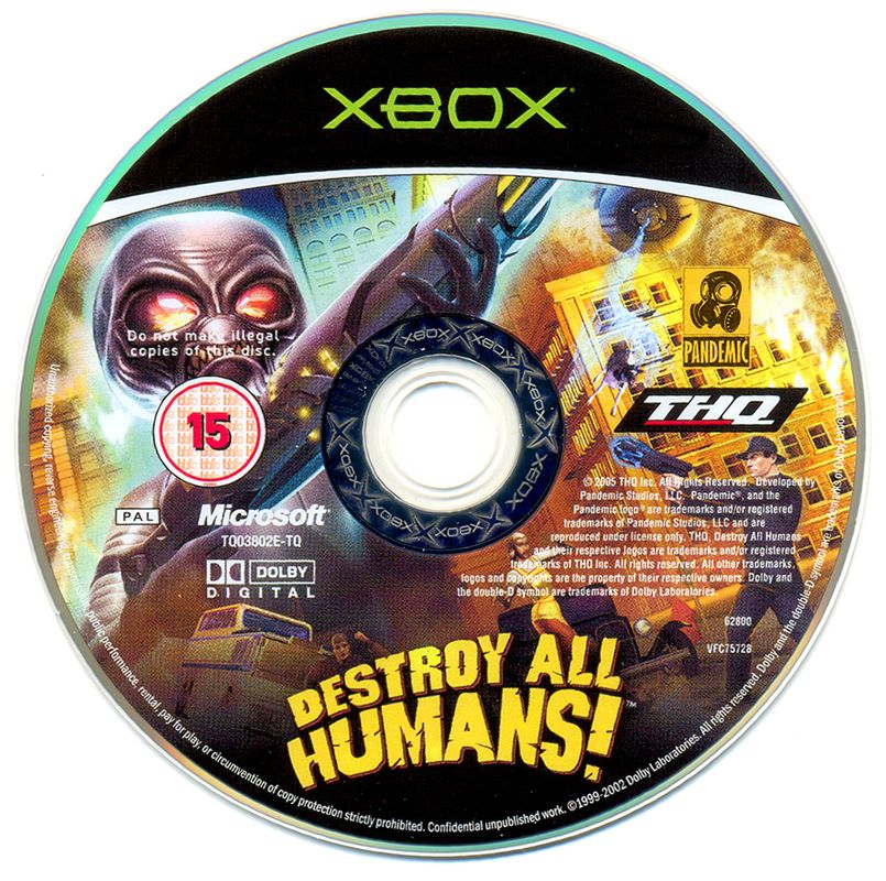 Destroy All Humans! cover or packaging material - MobyGames