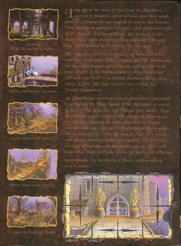 Fable cover or packaging material - MobyGames