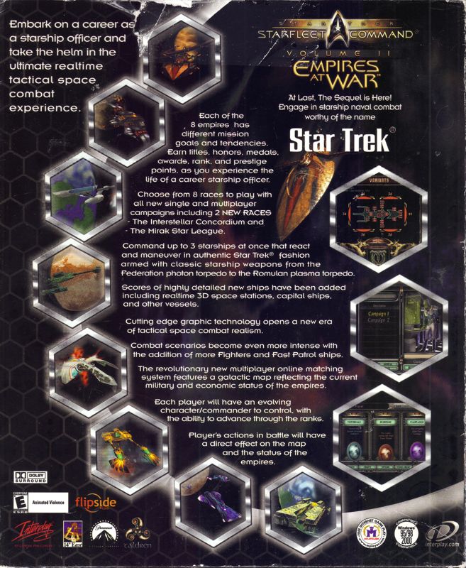 Star Trek: Starfleet Command Volume II - Empires at War cover or ...