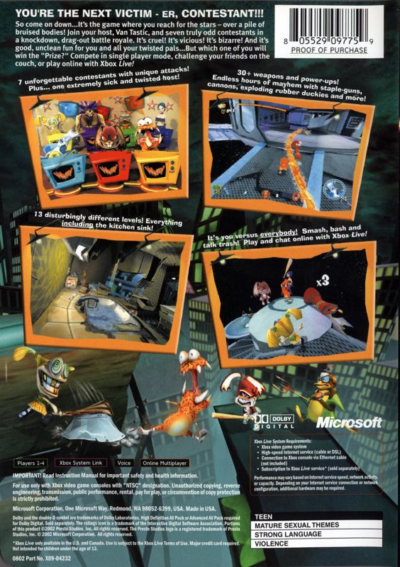 Whacked! cover or packaging material - MobyGames