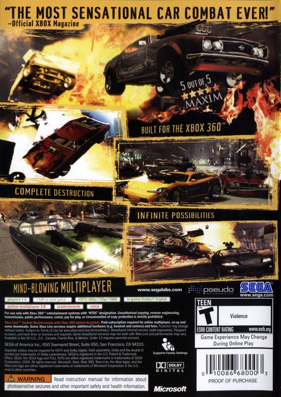 Full Auto cover or packaging material - MobyGames