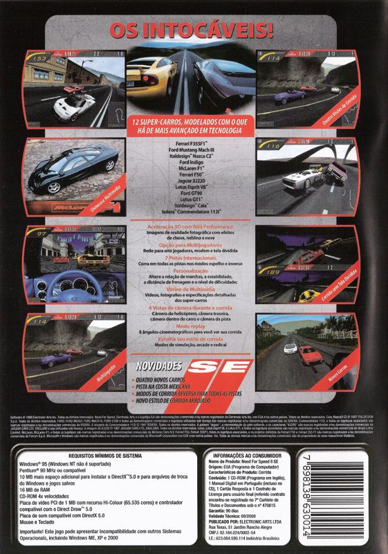 Need for Speed II: SE cover or packaging material - MobyGames