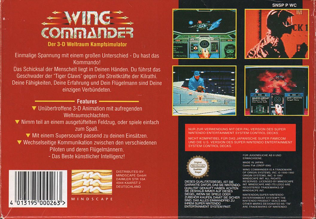 Wing Commander cover or packaging material - MobyGames
