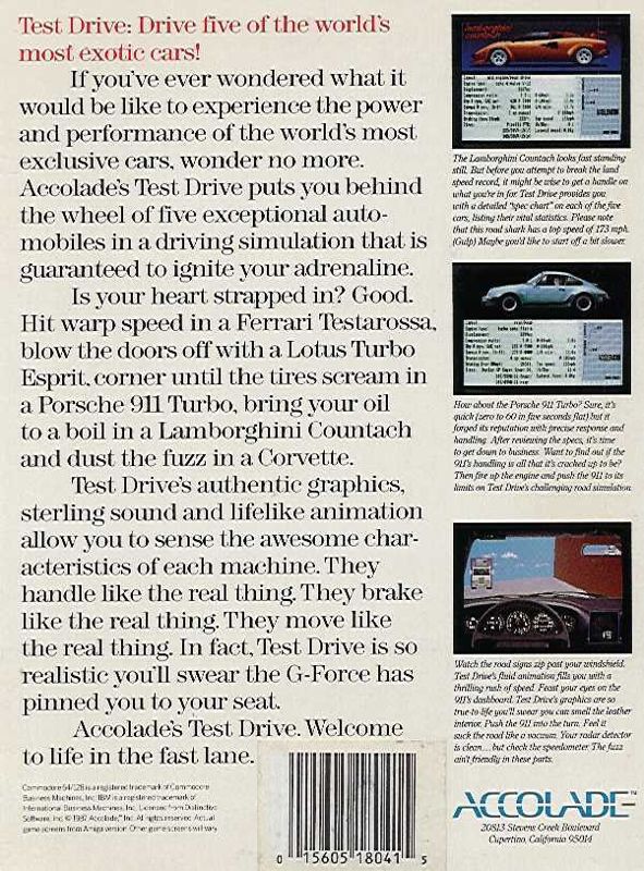 Test Drive cover or packaging material - MobyGames