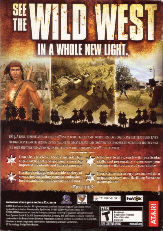 Desperados 2: Cooper's Revenge cover or packaging material - MobyGames