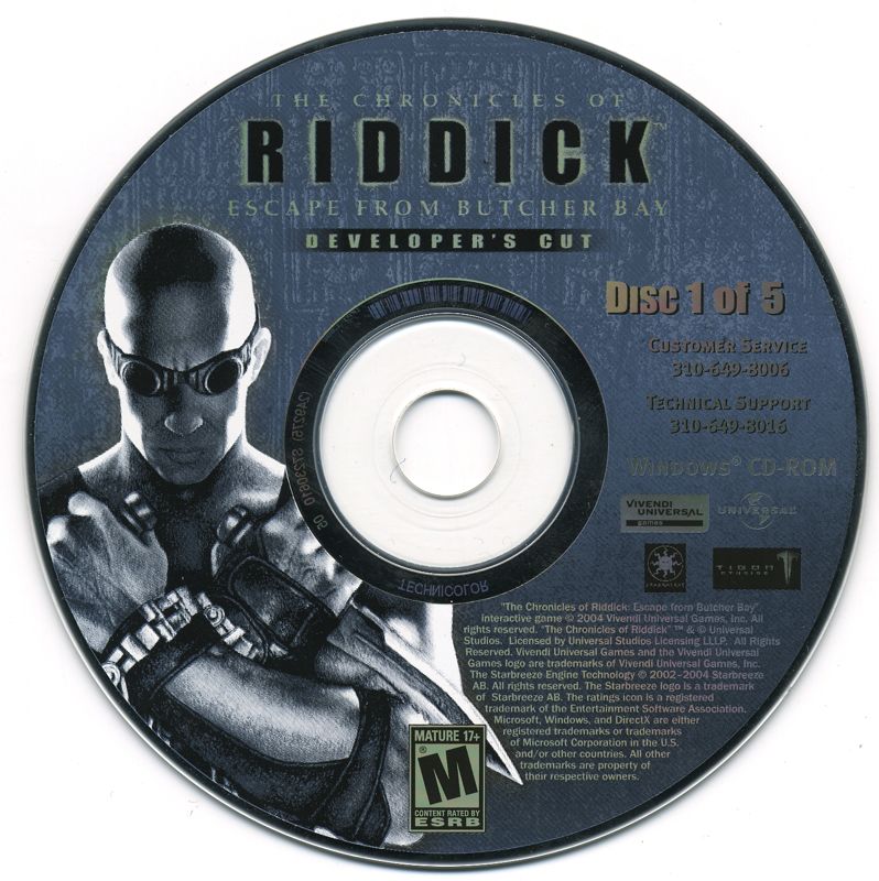 The Chronicles of Riddick: Escape from Butcher Bay cover or packaging ...