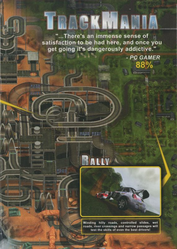 TrackMania cover or packaging material - MobyGames