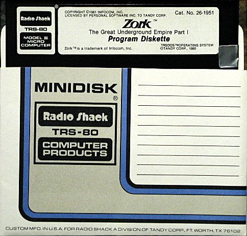 Zork: The Great Underground Empire cover or packaging material - MobyGames