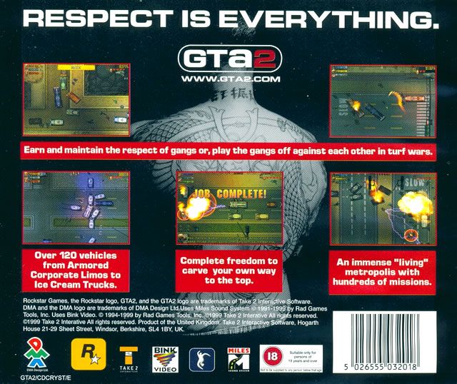 Grand Theft Auto 2 cover or packaging material - MobyGames