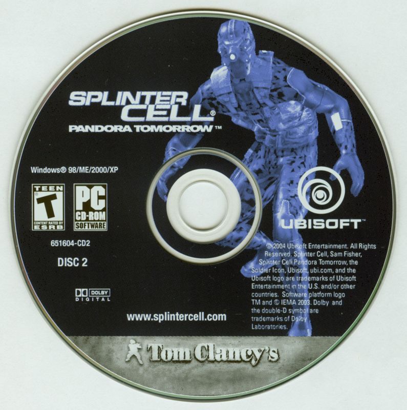 Tom Clancy's Splinter Cell: Pandora Tomorrow cover or packaging ...