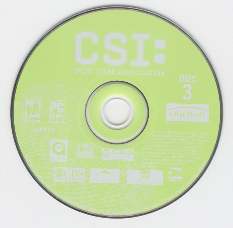 CSI: Crime Scene Investigation cover or packaging material - MobyGames