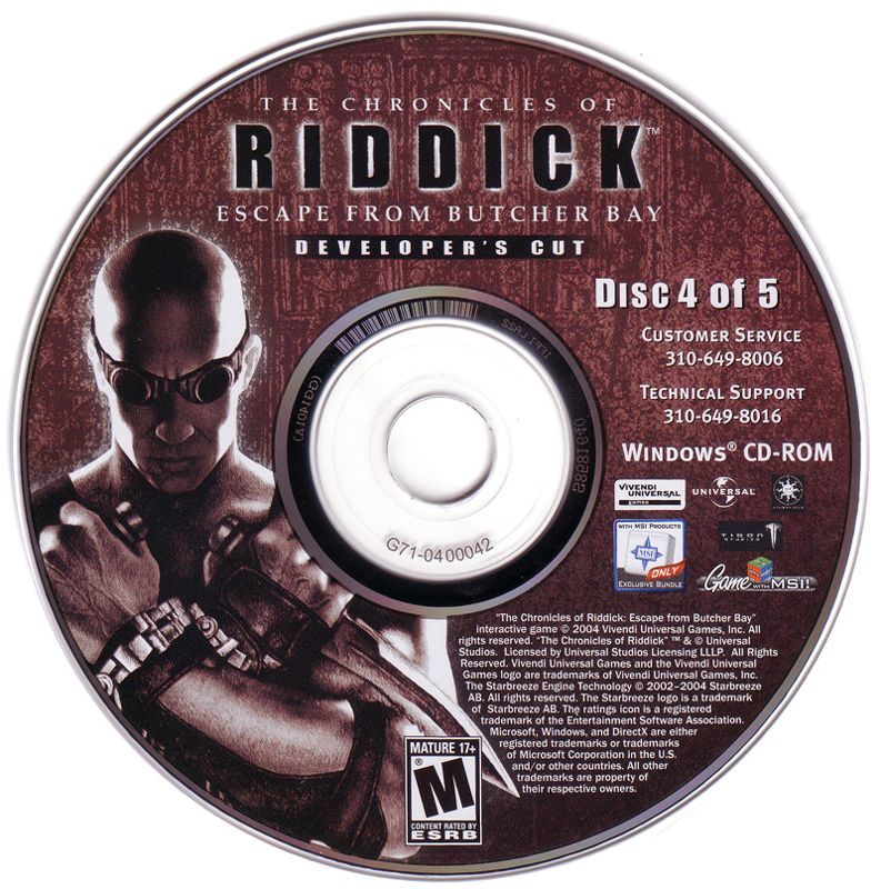 The Chronicles of Riddick: Escape from Butcher Bay cover or packaging ...