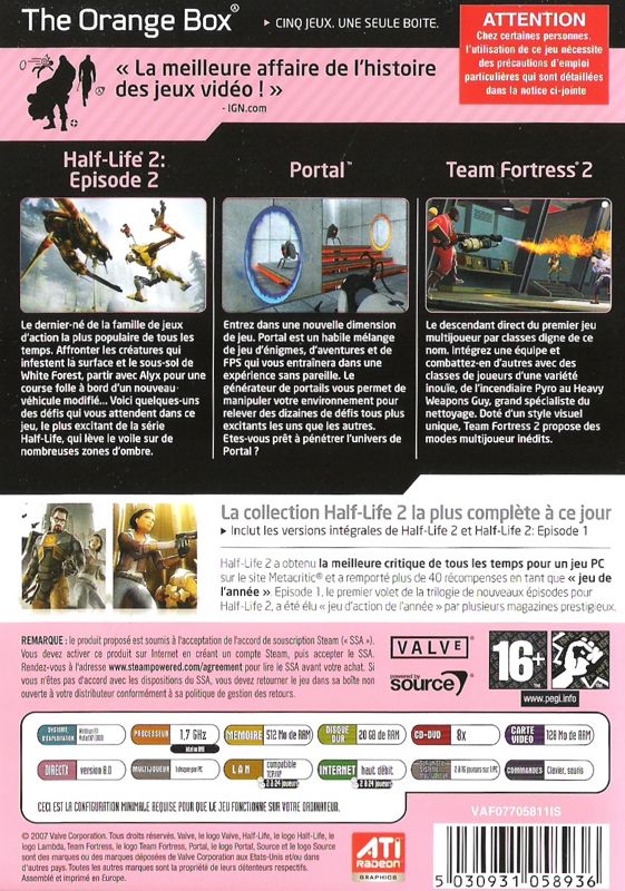 The Orange Box cover or packaging material - MobyGames