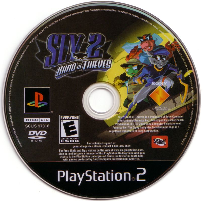 Sly 2: Band of Thieves cover or packaging material - MobyGames