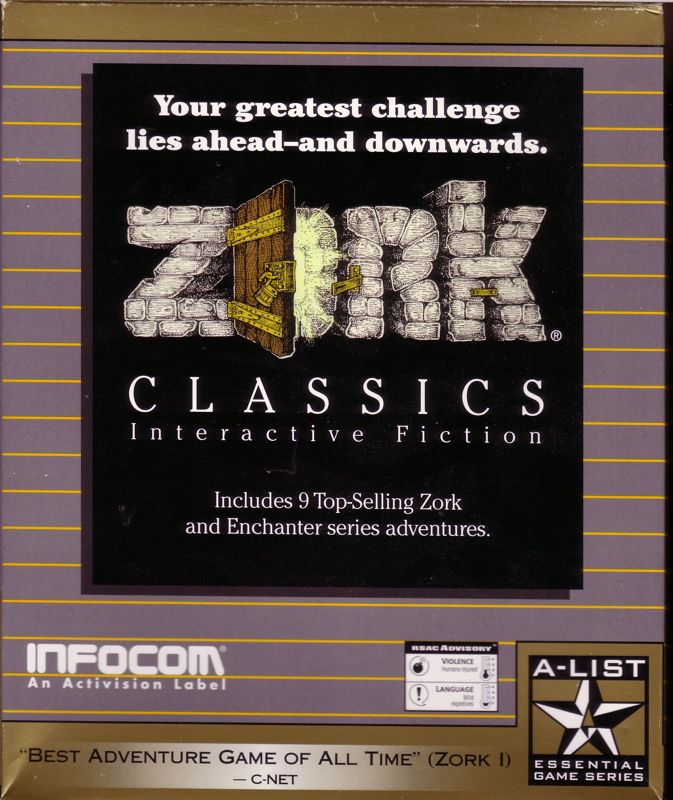 Zork Classics: Interactive Fiction box covers - MobyGames
