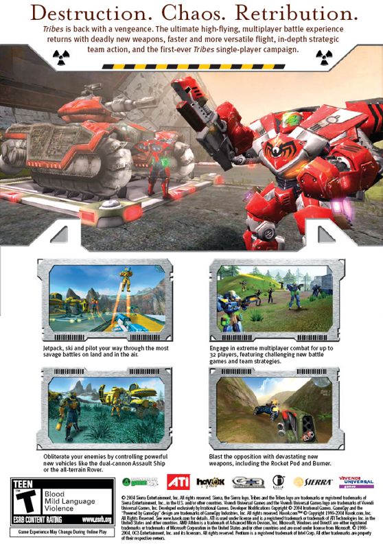 Tribes: Vengeance cover or packaging material - MobyGames