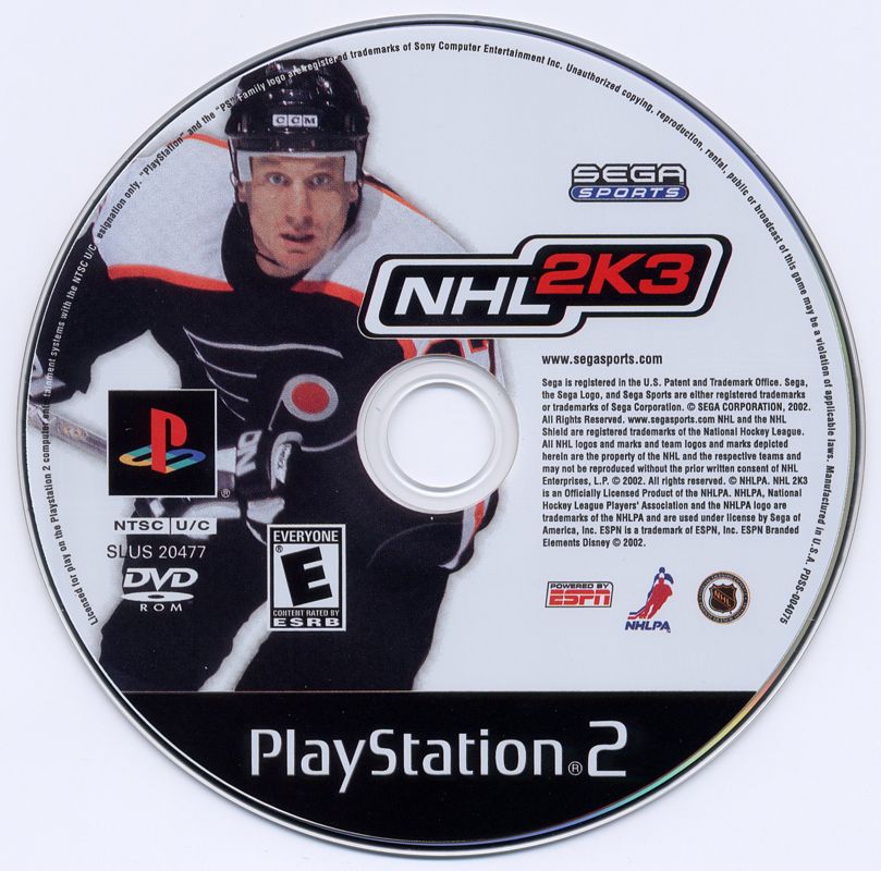 NHL 2K3 cover or packaging material - MobyGames