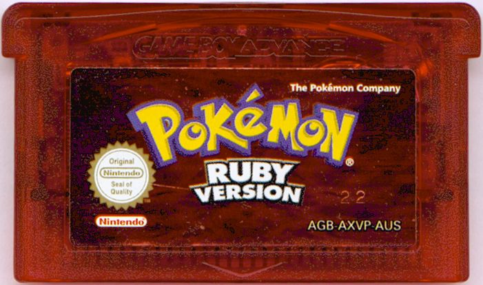 Pokémon Ruby Version cover or packaging material - MobyGames