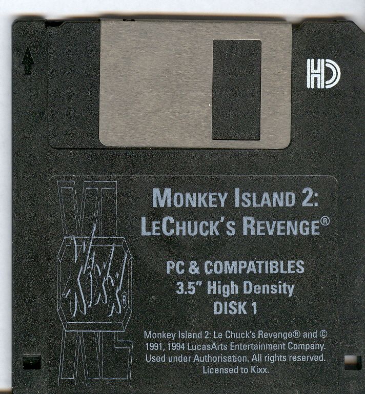 Monkey Island 2: LeChuck's Revenge cover or packaging material - MobyGames