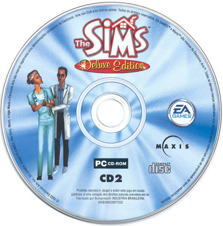 The Sims: Deluxe Edition cover or packaging material - MobyGames