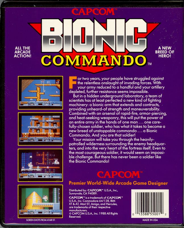 Bionic Commando cover or packaging material - MobyGames