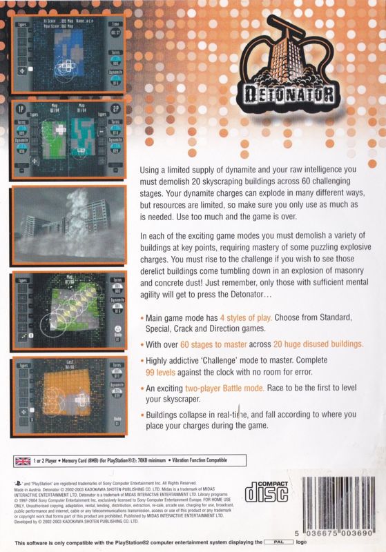Detonator cover or packaging material - MobyGames