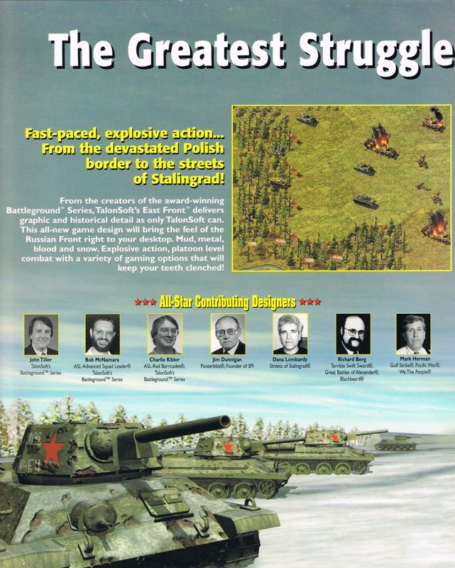 TalonSoft's East Front cover or packaging material - MobyGames