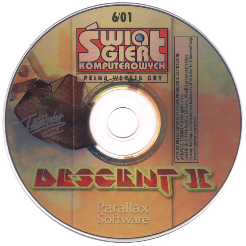 Descent II cover or packaging material - MobyGames