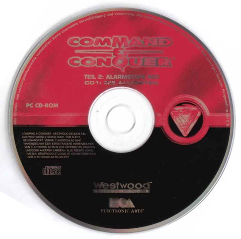 Command & Conquer: Red Alert cover or packaging material - MobyGames