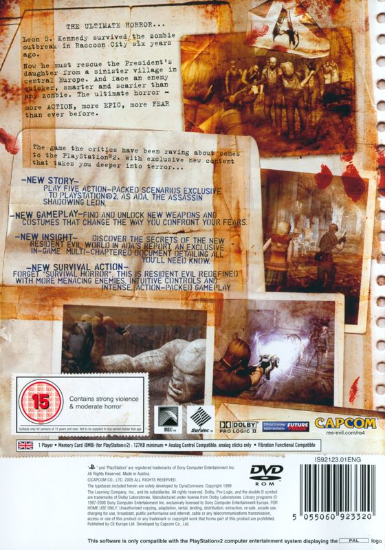 Resident Evil 4 cover or packaging material - MobyGames